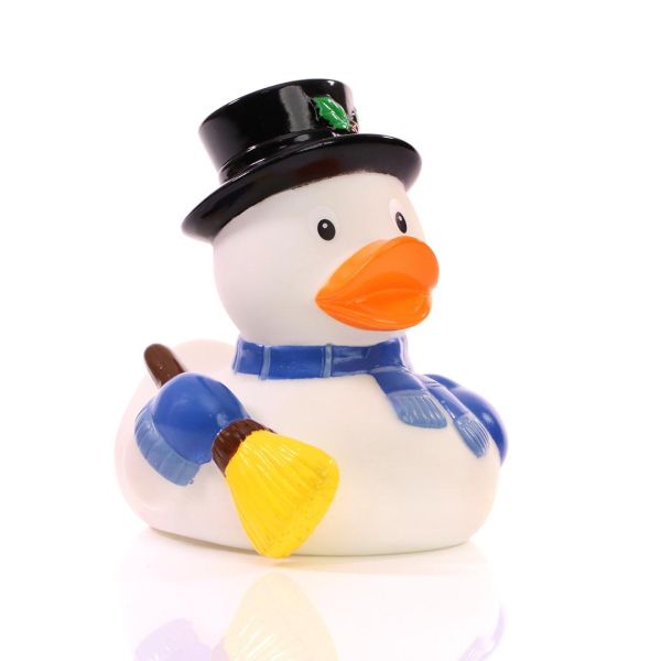 A Schneemann Quietscheente Badeente ca. 8 cm gross, 7,99