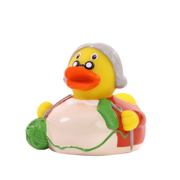 Oma Quietscheente Badeente ca. 8 cm gross Omi Großeltern Großmutter, 7,99