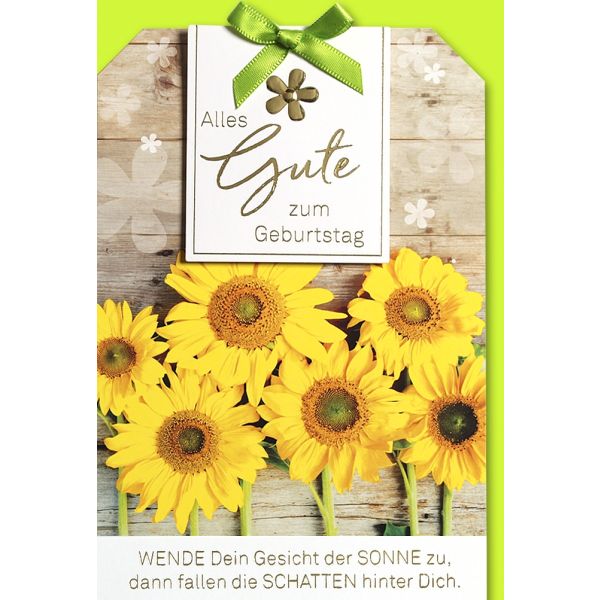 Alles Gute Zum Geburtstag Sonnenblumen