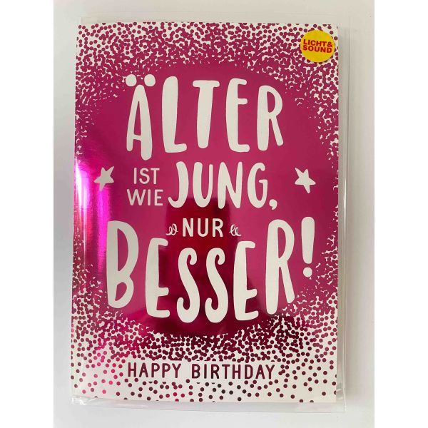 Geburtstag - Flashlight - Soundkarte und Lichtkarte im Format 14,8 x 21 ...