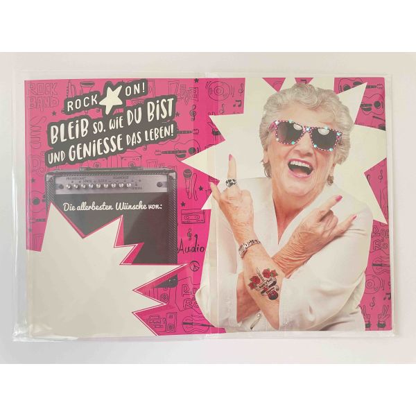Geburtstag - Flashlight - Soundkarte und Lichtkarte im Format 14,8 x 21 ...