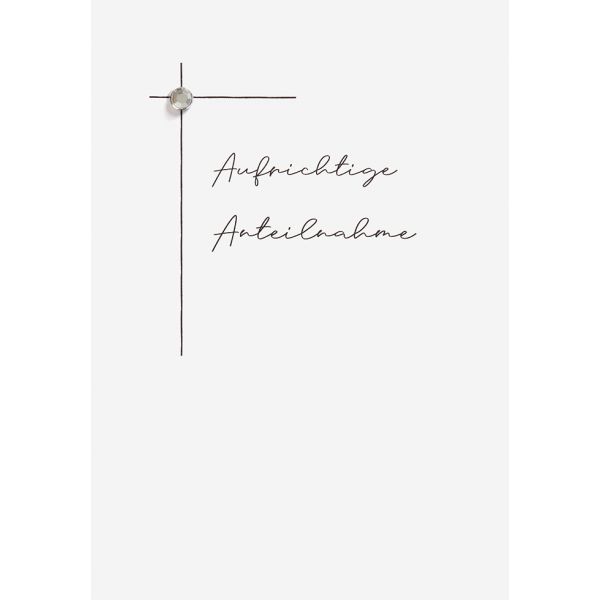 Trauer - Beileid - Kondolenz - Beileidskarte im Format 11,5x17cm mit ...