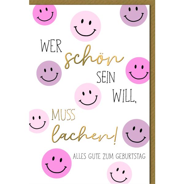 Geburtstag - Glückwunschkarte im Format 11,5 x 17 cm mit Umschlag ...