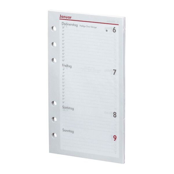Kalender Terminplaner Kompakt A6 Kalendarium 1 Woche = 2 Seiten, 9,49