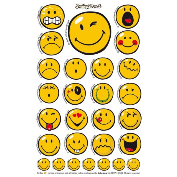 Sticker Smiley 28gelbe Figuren, 2,29