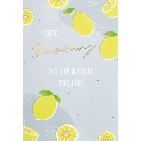 Genesung Unverpackte Glückwunschkarte mit Umschlag Erholung Gute ...