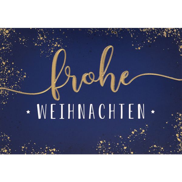Weihnachten Glückwunschkarte mit Umschlag Querformat lila Frohe ...
