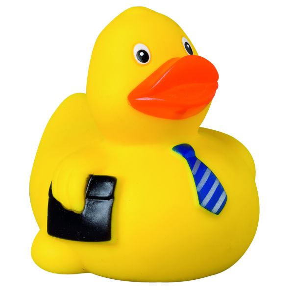 Business Berufsente Quietscheente Badeente ca. 8 cm gross, 7,99