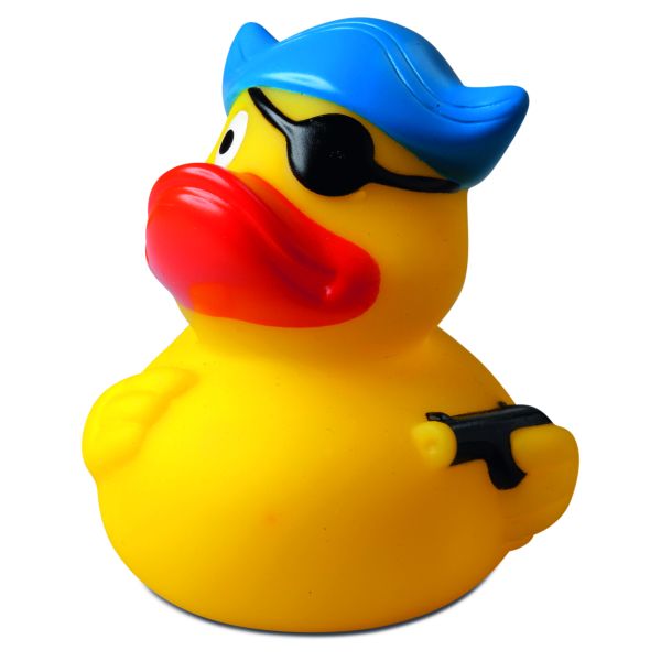 Pirat mit Hut Hobbyente Quietscheente Badeente ca. 8 cm gross, 7,99