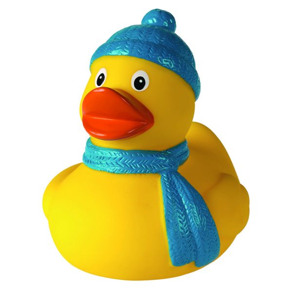 Winter Anlassente Quietscheente Badeente ca. 8 cm gross, 7,99