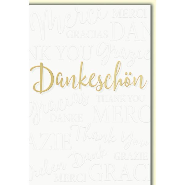 Danke Grußkarte mit Briefumschlag Verschiedene Sprachen, 2,50