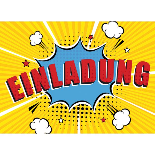 Einladungen im Comic Stil | Goldbach-Shop, 4,95
