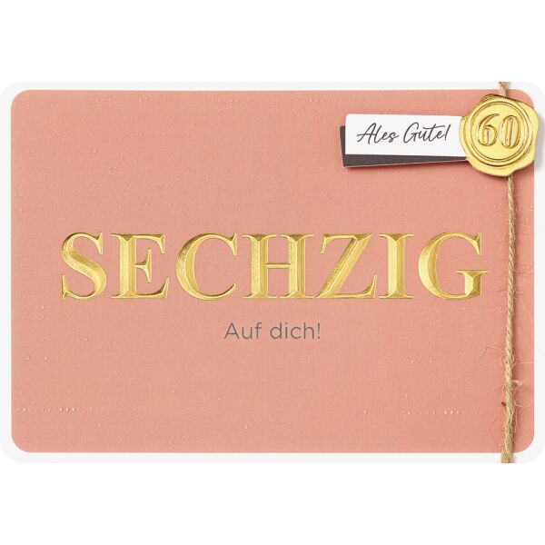 Karte zum 60. Geburtstag kaufen | Goldbach-Shop, 3,49